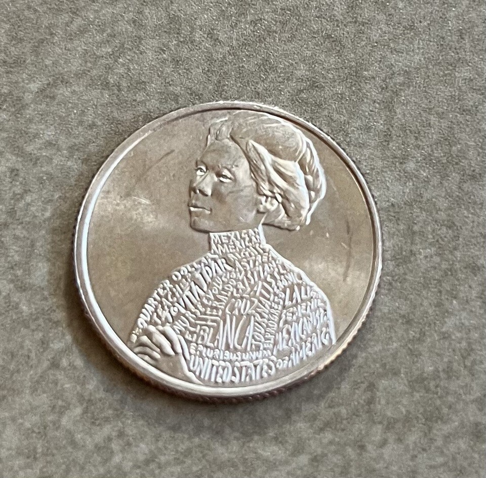 "Rare" Jovita Idar Quarter 2023 P mint Error Coin Reading "In Cod We ...