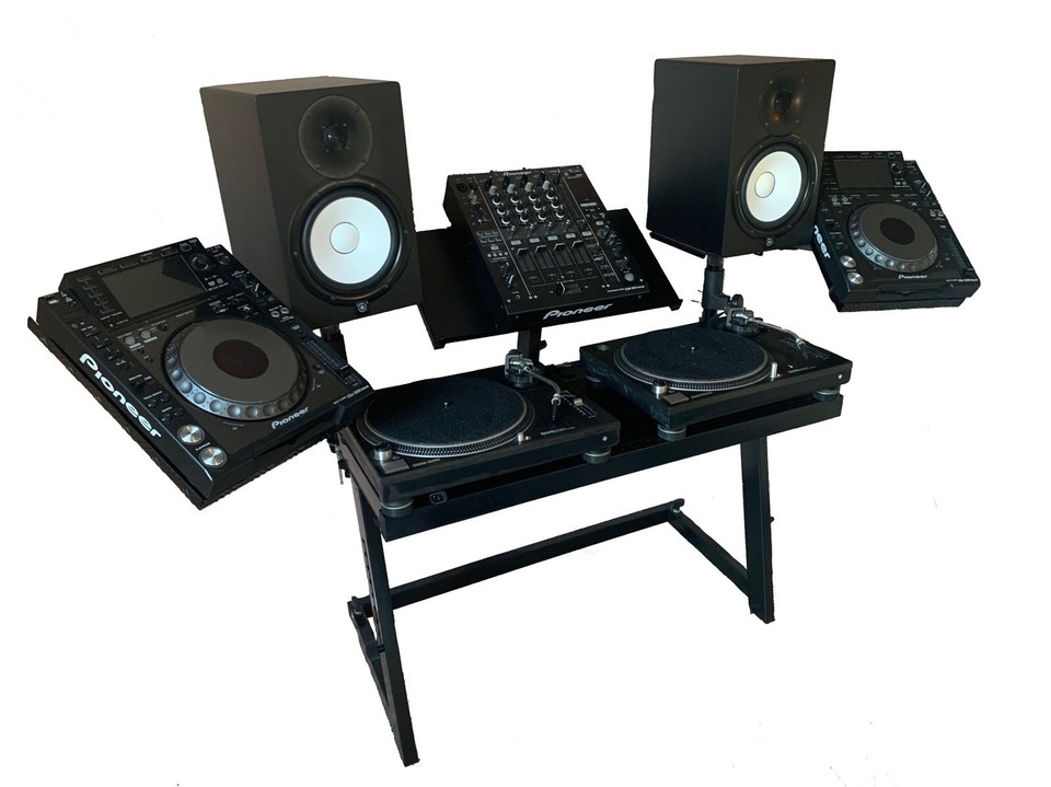 Portable DJ Stand, CDJ/Speaker stands With Desk and Laptop stand | eBay