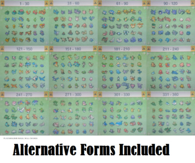 All Pokémon Living Pokedex [1 - 807] - Pokémon Sword and Shield / HOME ...