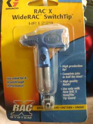 Graco paint sprayer tips - RAC X WideRAC Switch tip - WR1229 | eBay