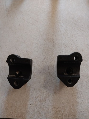 harley Black Wrinkle handlebar short Angled Risers For 1" Bars Dyna | eBay
