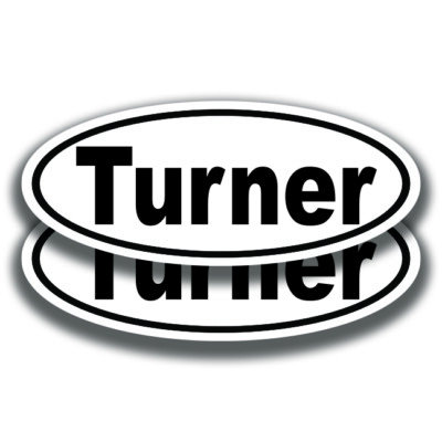TURNER NAME DECALs 2 Stickers Bogo Car Truck Bumper Window | eBay