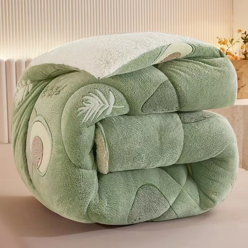 Snowflake Sherpa Fleece Extra Warm Winter Quilt Blanket 150x200cm ...