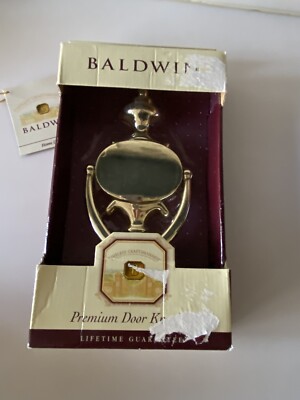 NEW Baldwin Premium Door Knocker Gold Toned Brass NIB Imperial 90116.003.CD | eBay