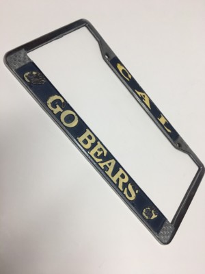 Vintage License Plate Frame CAL Bears Go Bears Berkeley Ca. | eBay