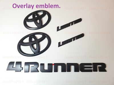 For 2014-2022 TOYOTA 4RUNNER BLACKOUT EMBLEM OVERLAY KIT OEM LIMITED ...