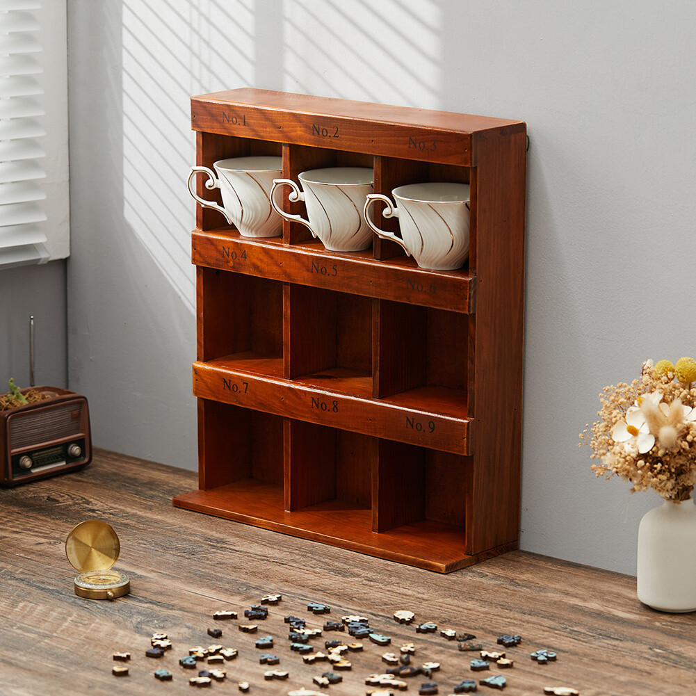 3 Tier Small Wall Shelves Hanging Tabletop Shelf Wooden Storage Display ...