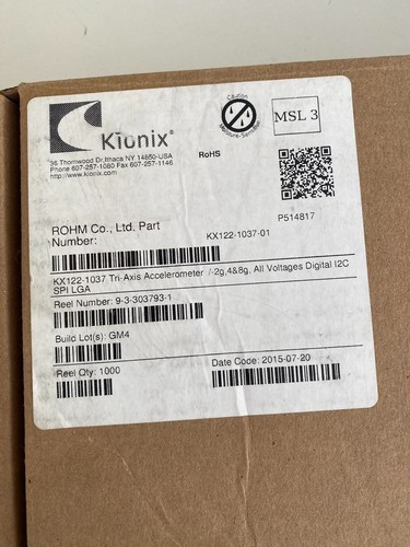 Kionix KX122-1037 Tri-axis Accelerometer 1000 Pieces | eBay