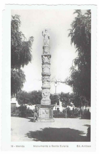 Monumento A Santa Eulalia Merida #Spain #Postcard | eBay