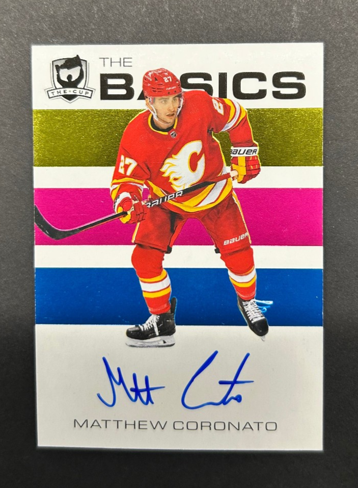 2023-24 Upper Deck The Cup The Basics Matthew Coronato On Card Rookie ...