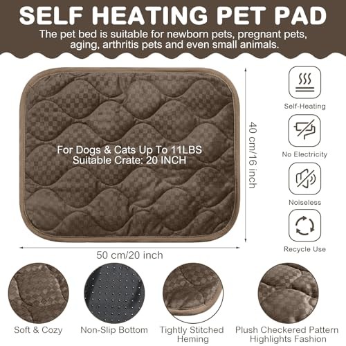 4 Pack Self Warming Cat Mat Self Heating Cat Pad Warm 16 x 20 Inch ...