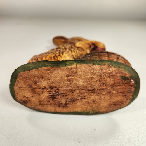 Easter Bunny Rabbit With Basket and Egg Vintage 1992 Spring Decore ...