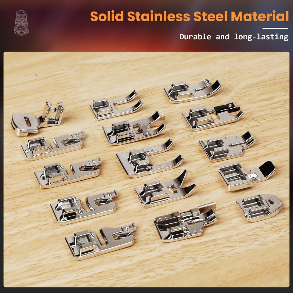 Sewing Machine Presser Feet Set 42 Pcs for Brother, Babylock, Singer ...