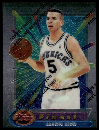 1994-95 Finest Jason Kidd #286 Rookie Dallas Mavericks RC - Free ...
