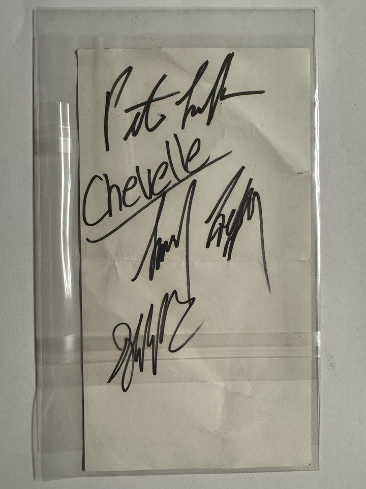 Chevelle Wonder What's Next FYE Poster 2002 AUTOGRAPHED SIGNED Full ...