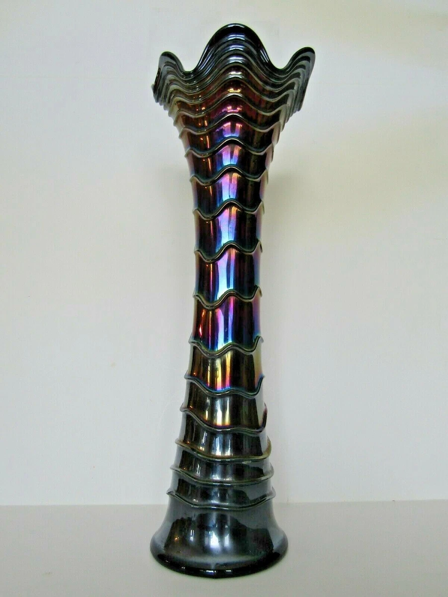 Carnival Glass Funeral Vase