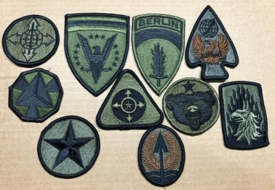US Army Command OD Green & Black BDU style patch lot group GB | eBay