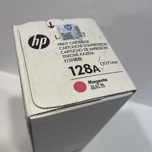HP 128A LaserJet Pro CF371AM Genuine Toner Cartridge CE323A Magenta New ...