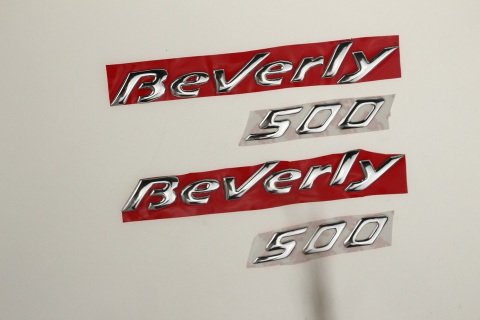 3D Raise Silver Emblem Stickers Logo Decals Set for Beverly 500 | eBay
