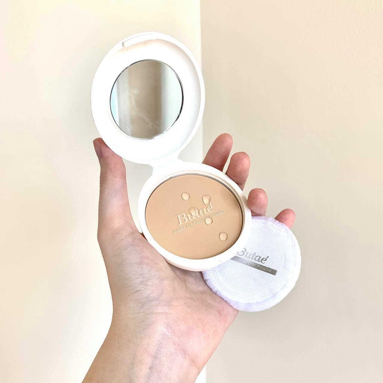 Butae Super Oil-Control Face Pressed Powder Double Formula Make Up Skin ...