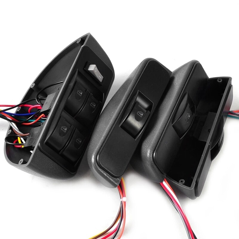 12V Car Universal Crescent Window Switch Kit 4-Door Window Switch ...