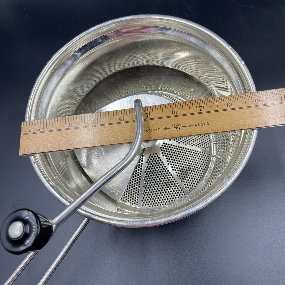 Large Foley Food Mill 3.5 Qt Stainless Steel Masher Strainer Ricer EUC ...