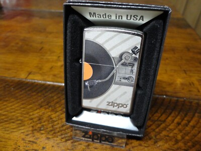 VINTAGE RETRO TURNTABLE ZIPPO LIGHTER MINT IN BOX | eBay