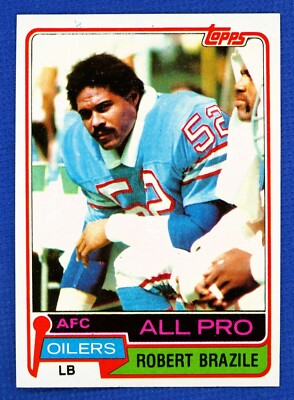 1981 Topps Football Set Break # 450 Robert Brazile All-Pro Houston ...