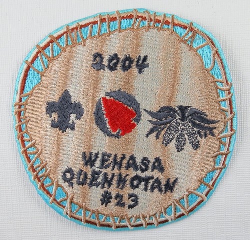 2004 Wenasa Quenhotan Lodge 23 Patch OA W D Boyce Council BL Bdr. 5X5 ...