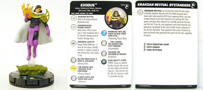 HeroClix - #039 Exodus + Krakoan Revival Bystander Card - X-Men Rise ...
