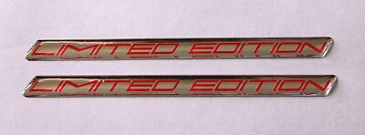 LIMITED EDITION Red Slimline HIGH GLOSS DOMED GEL Sticker/Decal | eBay UK