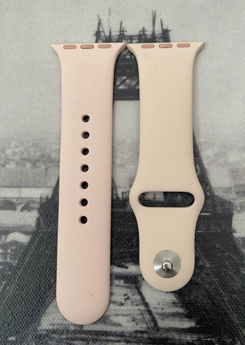 Genuine Apple Watch Band Strap Pale Pink Sand 38mm- Rose Gold S/M | eBay