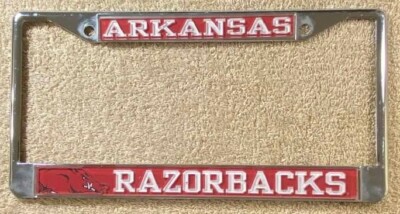 University of Arkansas Razorbacks Vintage Booster License Plate Frame ...