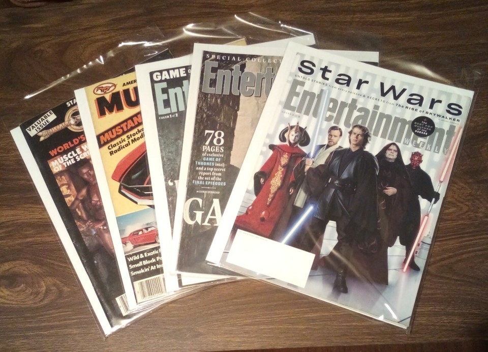 Magazine Resealable Sleeves & Cardboard Inserts (20 Ct) (Magazines Not ...