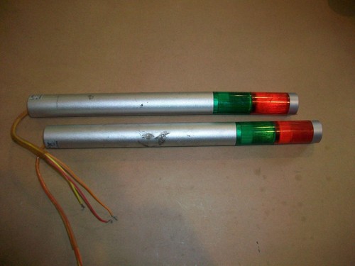 2pc Patlite Beacon Stack Light Model MT 120vac Red / Green | eBay