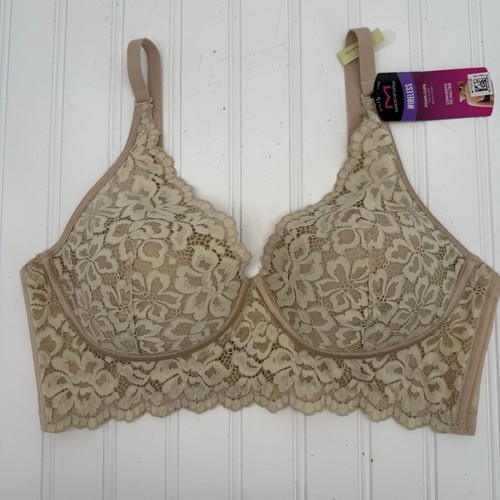 Maidenform Wireless Lace Bra Foam Cups Converts To Halter 38B NWT | eBay