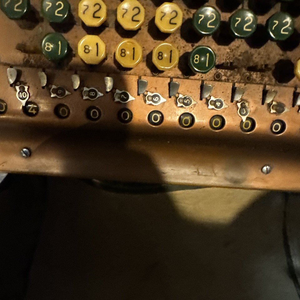 Antique Comptometer Machine Calculator Adding Steel Felt & Tarrant ...