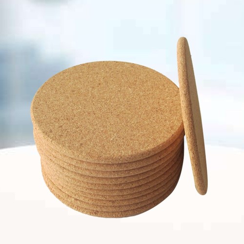 6PCS Waterproof Cork Mats Round Coasters Non-slip Insulation Pads for ...