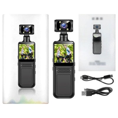 4K Ultra HD Pocket Action Camera, Rotatable, Vlog Recording, Mini ...