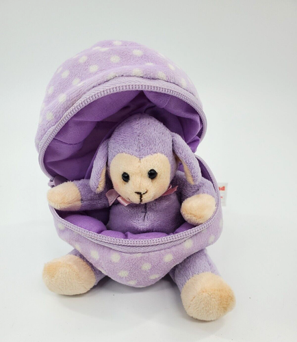 Plushland Removable Purple Lamb In Egg Plush Easter 6" Stuffed Animal ...