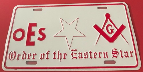 Order of The Eastern Star Booster License Plate OES | eBay