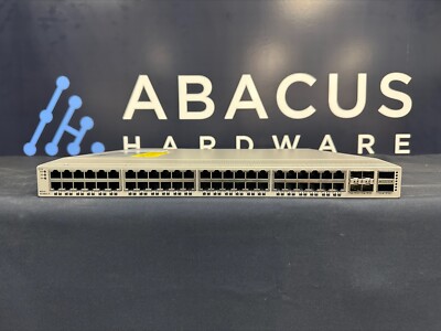 Cisco N9K-C92348GC-X 48P 100M/1GT, 4P 10/25G & 2P 40/100G QSFP28 1YR ...