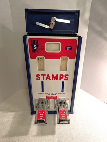 Shipman Postage Stamp Vending Machine GX5 Working Inserts Lock + Keys ...