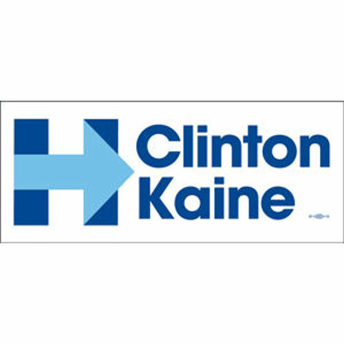 Hillary Clinton Tim Kaine For President 2016 White Bumper Sticker | eBay
