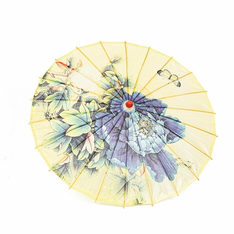 ASIAN HOME Rainproof Handmade Chinese Oiled Paper Umbrella Parasol 33 ...