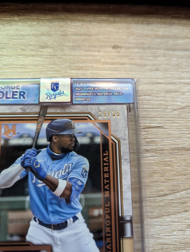 Jorge Soler 2021 Topps Museum Collection Meaningful Material 3 Color ...