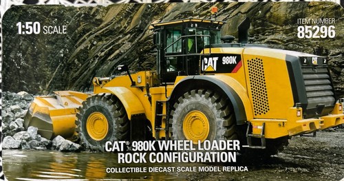CAT 980k Wheel Loader Rock Configuration Diecast 1:50 - New! 85296 | eBay