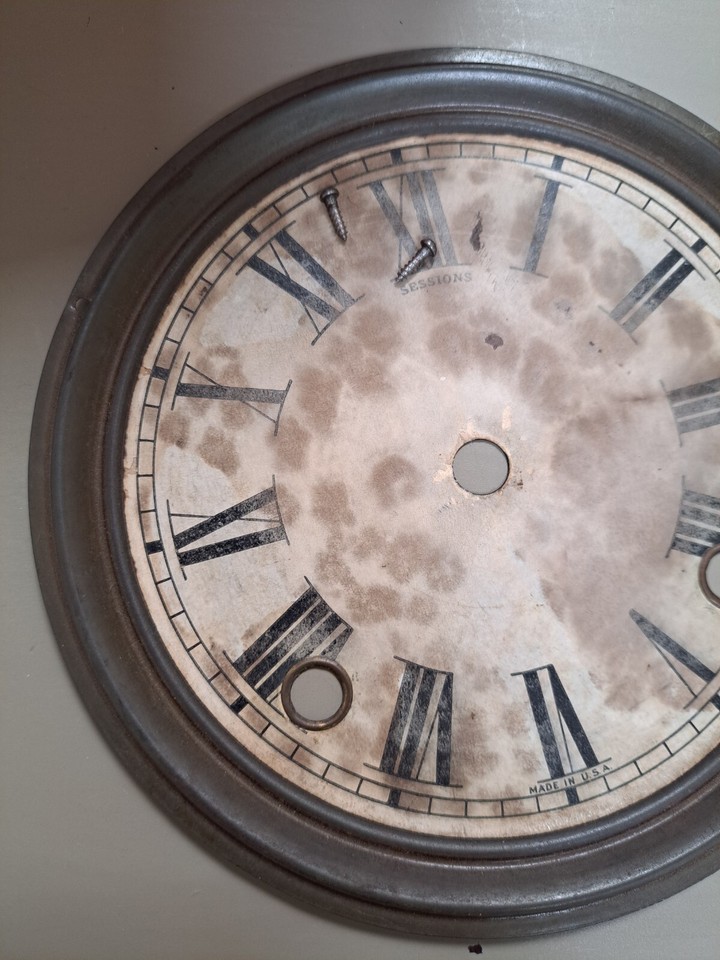 Vintage Antique Sessions Mantle Clock Face PARTS REPAIR | eBay