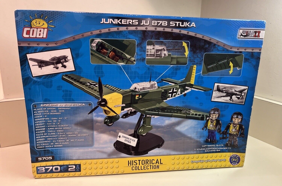 New Old Stock - COBI Junkers JU 87B Stuka WW2 Fighter Plane SET#5705 ...