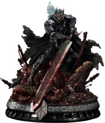 Berserk Guts Berserker Armor Rage Deluxe Ver. 1/4 Gatsu statue Prime 1 ...